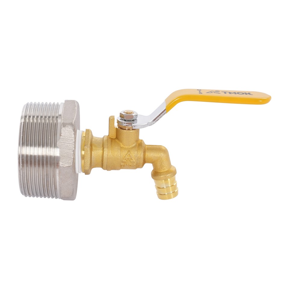 4pcs Brass Barrel Faucet For 55 Gallon Drum, Rain Barrel Spigot W/ 4 ...