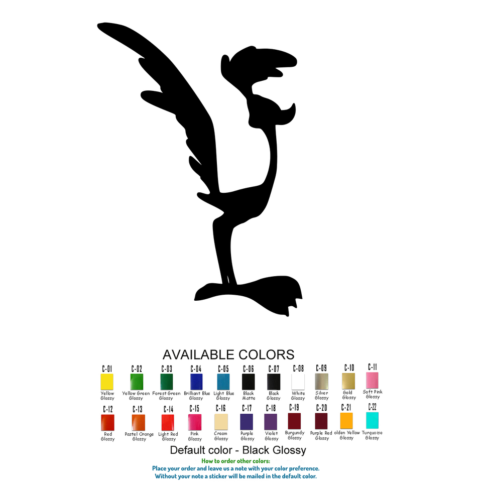 Wile E Coyote Vinyl Decal Sticker Car Window Road Runner Splat Wiley ...