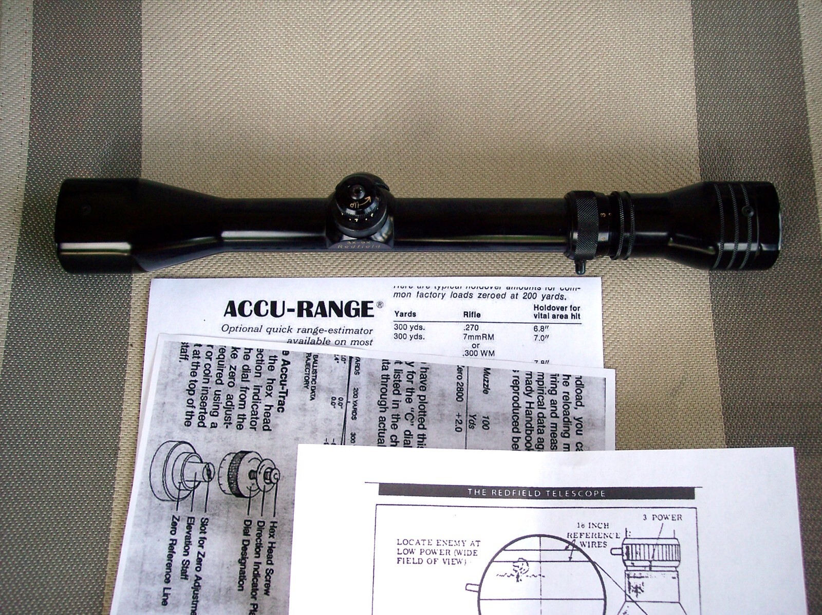 Redfield WideField Lo-Pro 3x9 Rifle Scope Accu-Trac USA | eBay