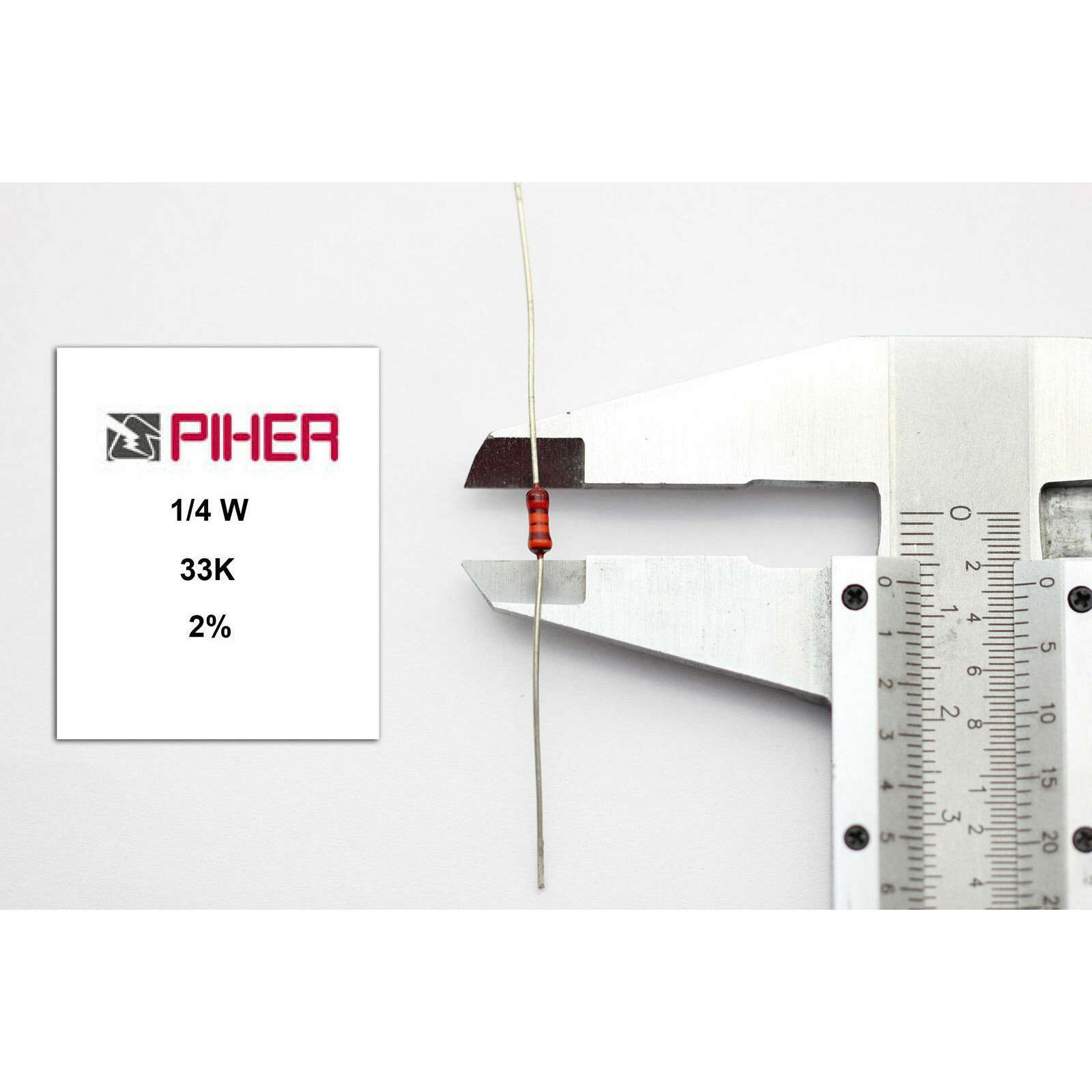 2 X VINTAGE PIHER NEW RESISTOR. 1/4W 33K 2% 1970s. C68 | eBay