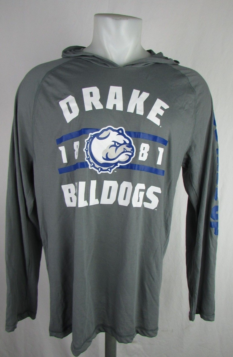Drake Bulldogs Men's Adidas Ultimate Hooded L/S Tee NCAA | eBay
