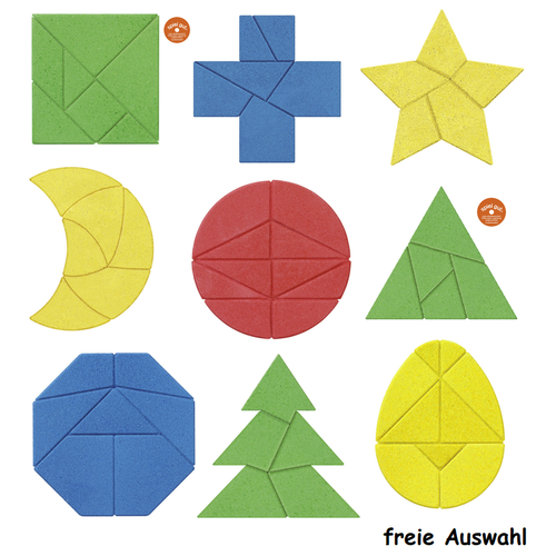Anker Puzzle goki stone Steinpuzzle Legespiel aus Stein Dreieck Quadrat ...