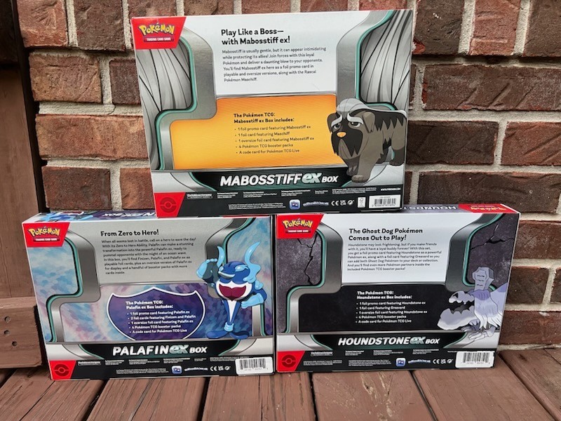 FACTORY SEALED-Pokémon TCG: Palafin ex/Houndstone ex/Mabosstiff ex Box ...