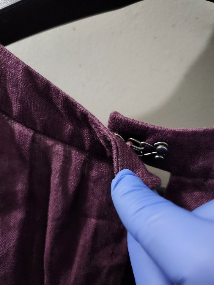 LOFT Dress Womens 8 Purple Mini Sleeveless Open Back 100% Linen Sheath ...