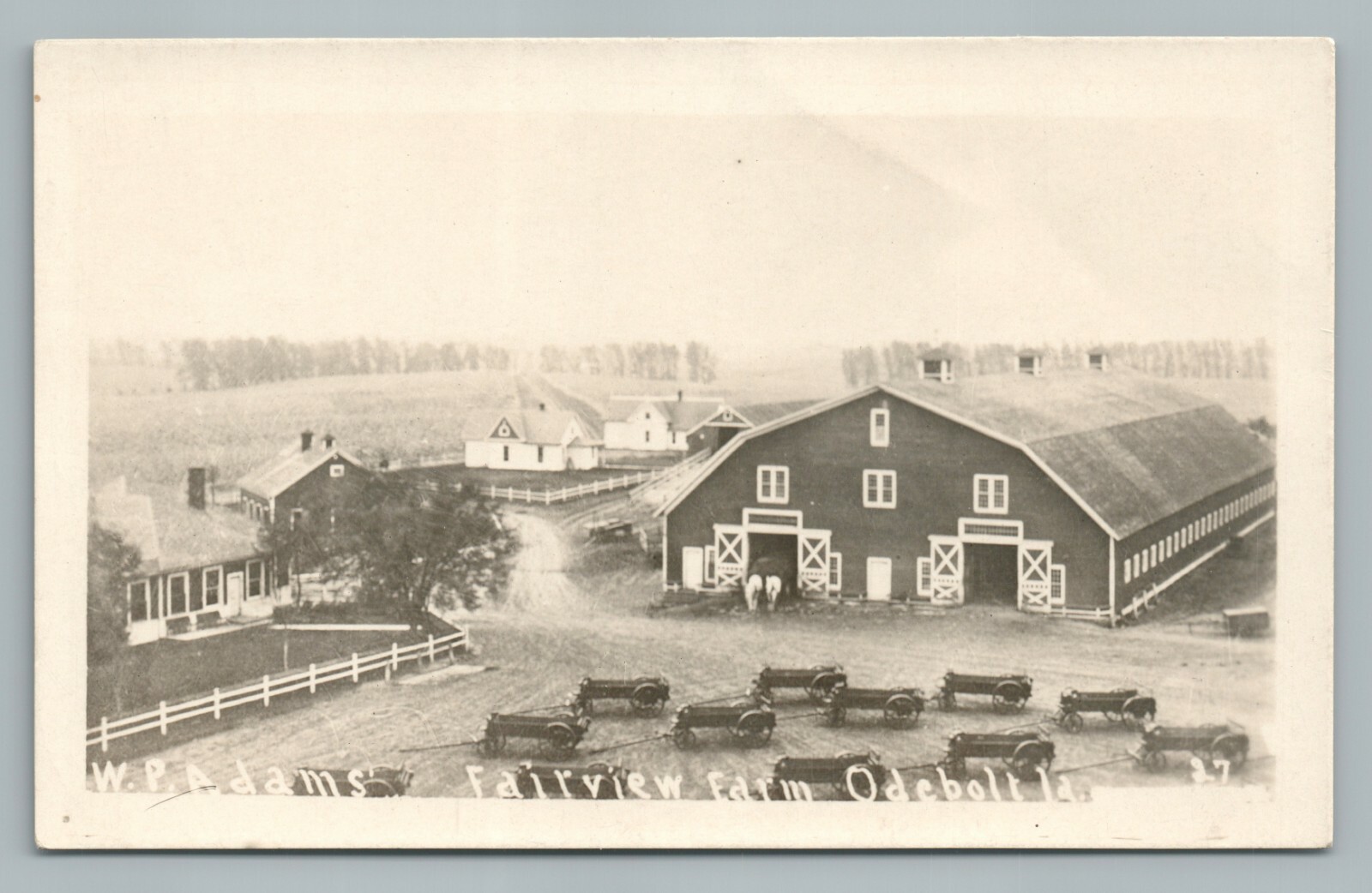 Fairview Farm ODEBOLT Iowa RPPC Antique Photo WP Adams—Sac County 1910s ...