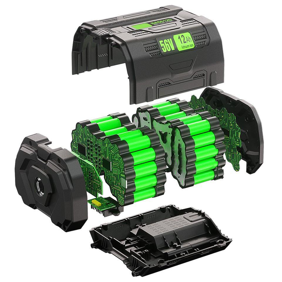 2 Pack 12Ah Battery For EGO Power+ 56V 56Volt BA5600T Lithium Ion ...