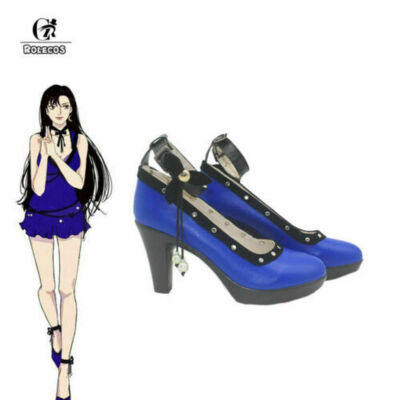 Final Fantasy VII Remake FF7 Tifa Lockhart Cosplay Shoes Boots High ...