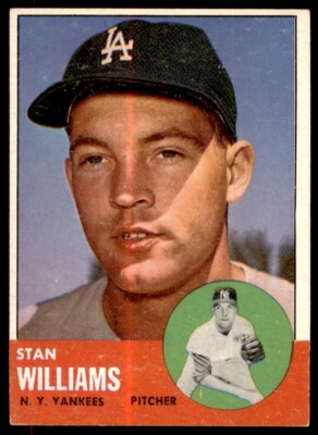1963 Topps Stan Williams - Good New York Yankees #42 | eBay