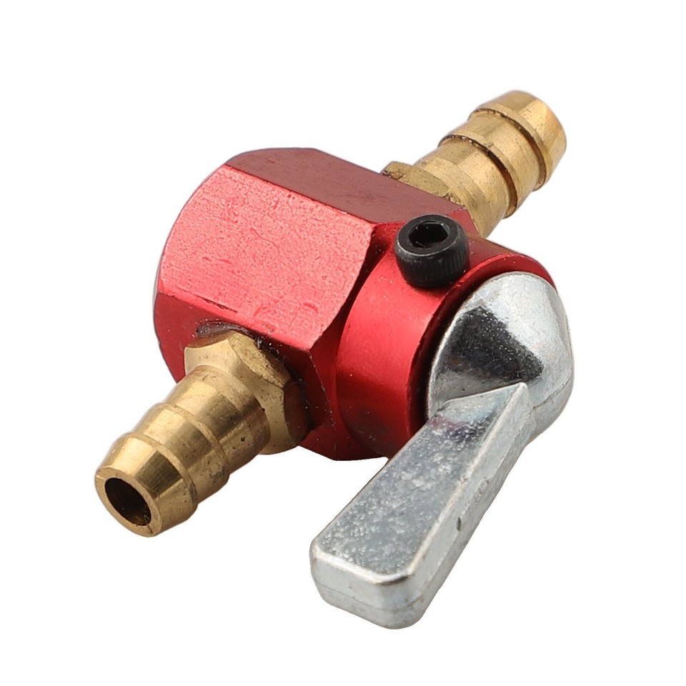 Red Aluminum Alloy Fuel Valve Switch for Motorcycle Gas Petrol Tap 8mm ...