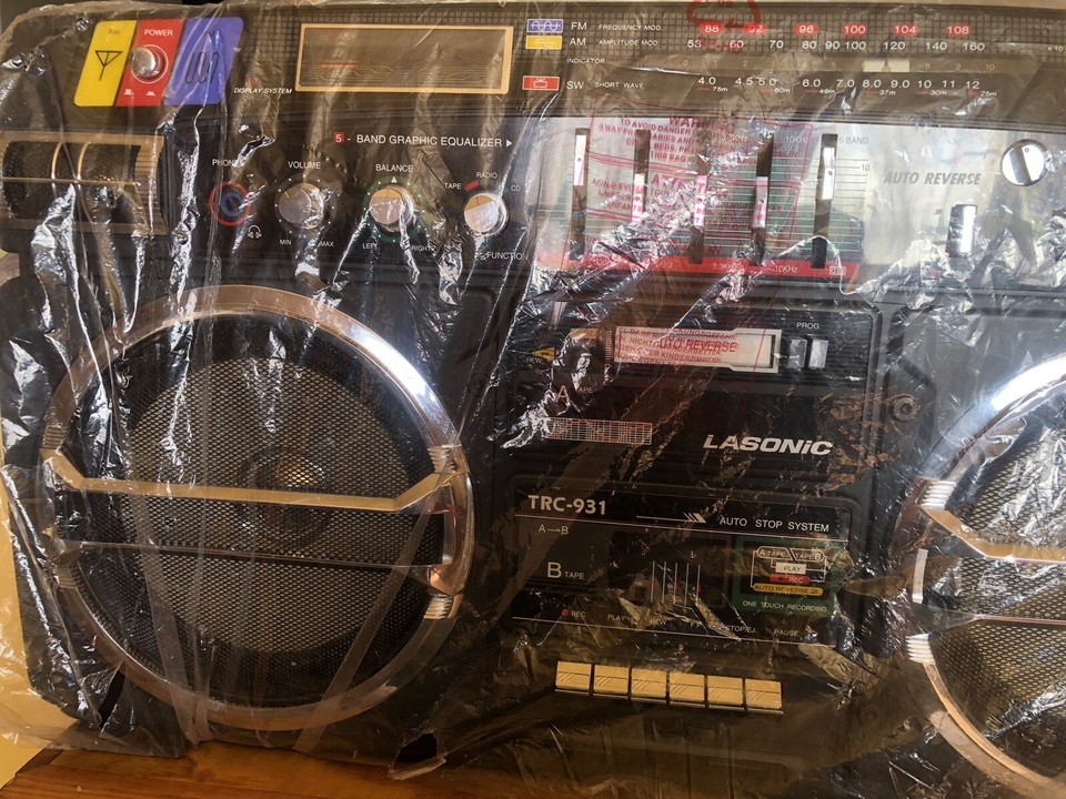 Lasonic TRC-931 Boom Box Ghetto Blaster Cassette Players Open Box | eBay