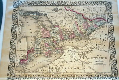 Pre-1900 - Map Of Ontario