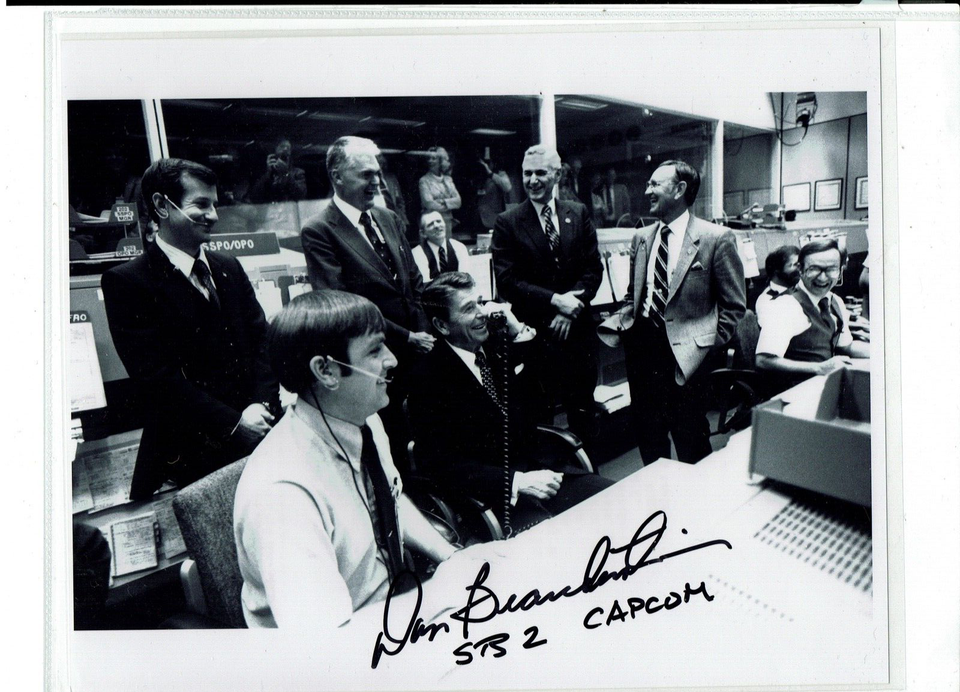 STS-2 Space Shuttle CAPCOM Dan Brandenstein Signed Photo with Ronald ...
