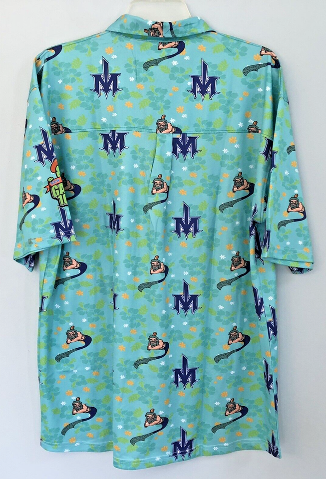 Merman Myrtle Beach Hawaiian Shirt Adult Size XL Pelicans Baseball ...