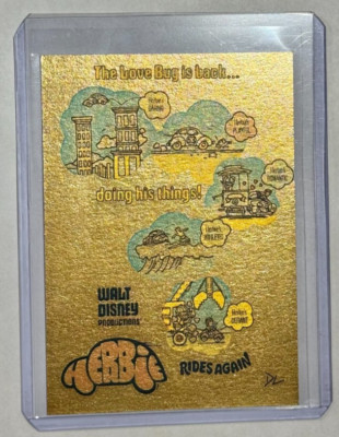 Herbie Rides Again Gold Plated Artist Signed "The Love Bug" Trading ...