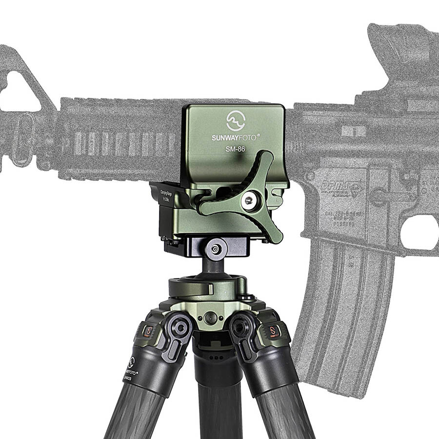Sunwayfoto Hunting Tripod Rifles Gun Rest Shooting Mount to Arca Clamp ...