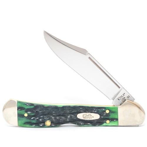 CASE XX KNIVES MINI COPPERLOCK GREEN KENTUCKY BLUEGRASS BONE | eBay