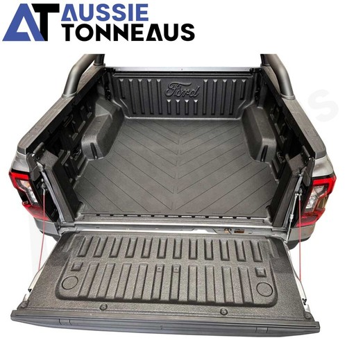 Heavy Duty Moulded Rubber Ute Mat for Next Gen Ford Ranger w/Plastic ...