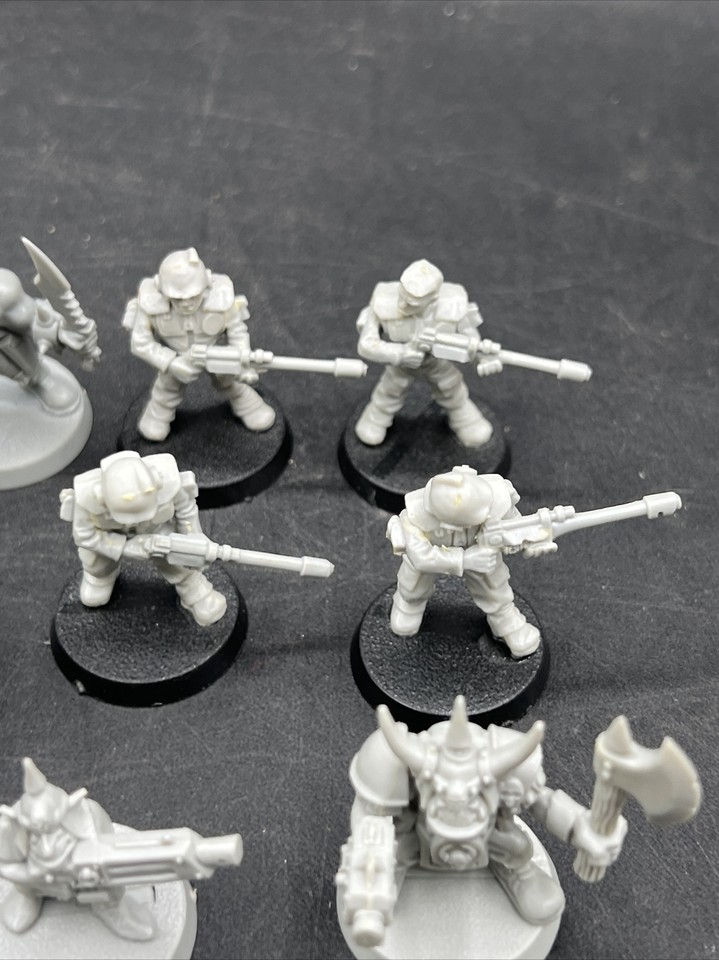 LOT Of 24 WARHAMMER 40K - Not Painted Figures Mixed Mini Figured | eBay