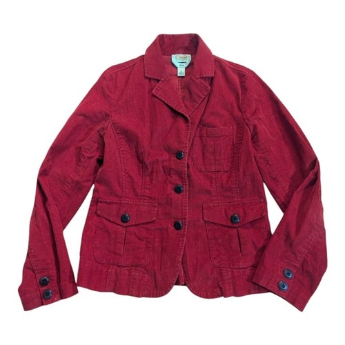 Talbots Red Corduroy Blazer Jacket Size 6 | eBay