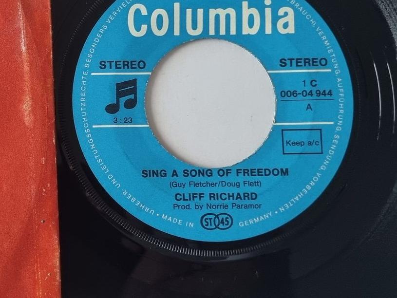 Cliff Richard - Sing A Song Of Freedom 7'' Vinyl Germany | eBay