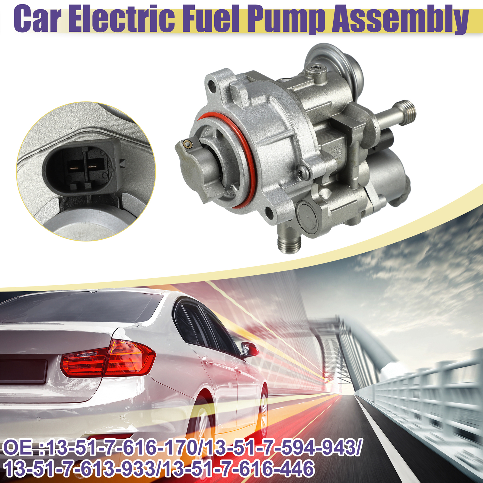 Auto Car High Pressure Fuel Pump for BMW 1 Series No.13517616446/ ...