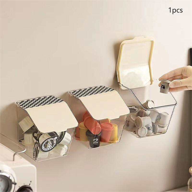 Plastic Capsule Coffee Storage Box Holder Transparent Dustproof Case ...