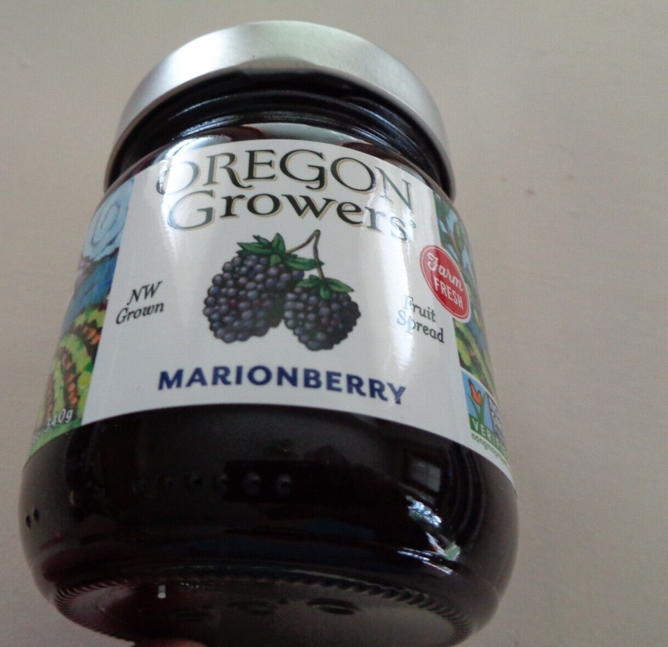 OREGON GROWERS' NW GROWN MARIONBERRY FRUIT SPREAD Jam Jelly Northwest ...