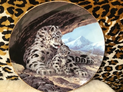 W.S. George Collector Plate The Snow Leopard Endangered Species Will ...