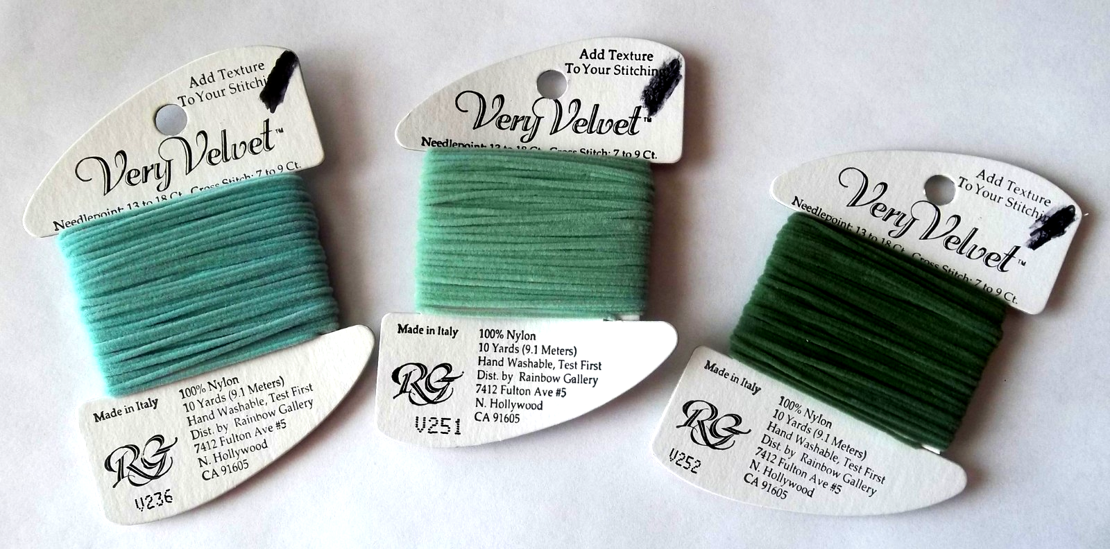 Rainbow Gallery Very Velvet Thread - Needlepoint/Embroidery - YOU ...