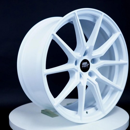18x9.5 MST Delta 5x114.3 38 White Wheels Rims Set(4) 73.1 | eBay