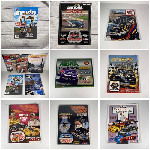 Lot of 26 Auto Racing Programs & Magazines NASCAR Vintage | eBay