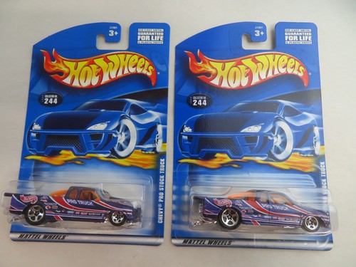 Hot Wheels Chevy Pro Stock Truck Drag Racing #244 LOT OF 2 | eBay