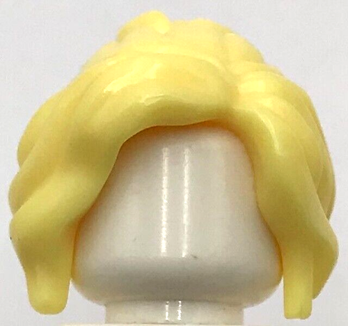 Lego New Bright Light Yellow Minifigure Hair Female Long Wavy with ...