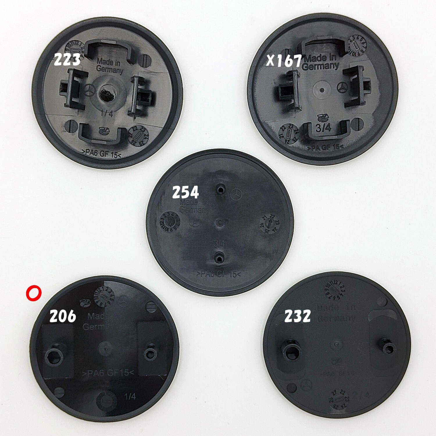 Genuine Mercedes-AMG Affalterbach 206 Front Bumper Emblem / Badge ...