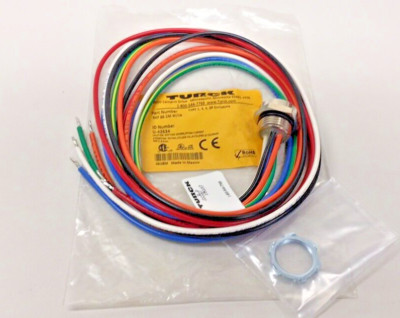 Turck RKF 66-1M W/LN Cable U-42634 7/8-16 Female Panel Mount 6-wire 1M ...