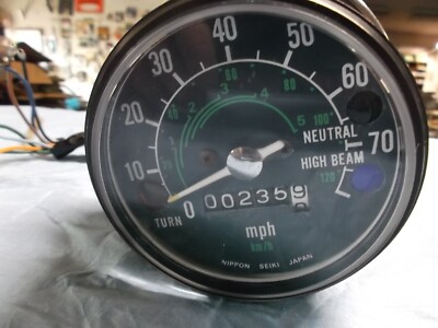 Vintage Speedometer & Cable 1977 Honda XL100 XL 100 Original OEM 235 ...