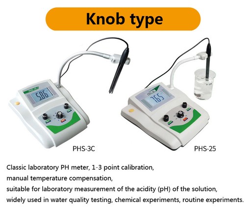 Lab PH Meter Benchtop Digital Acidity Measure mV Tester w/Temperature ...