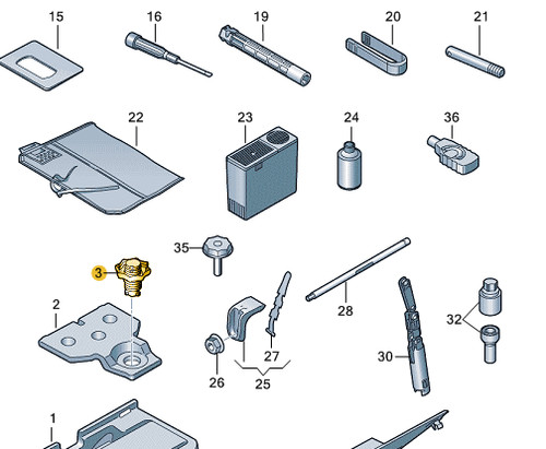 NEW AUDI A4 B9 SPARE WHEEL MOUNTING NUT 8W9803899 ORIGINAL 8W9-803-899 ...