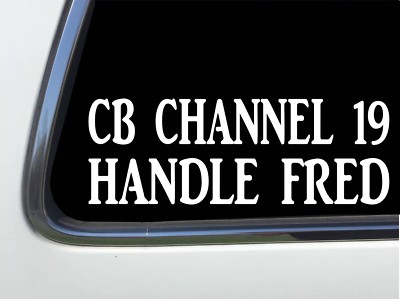 ThatLilCabin - CB CHANNEL ## over Handle #### Custom 8" vinyl decal ...