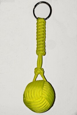 Floating Boat Keychain High Quality 550 Paracord 6" Neon Yellow | eBay