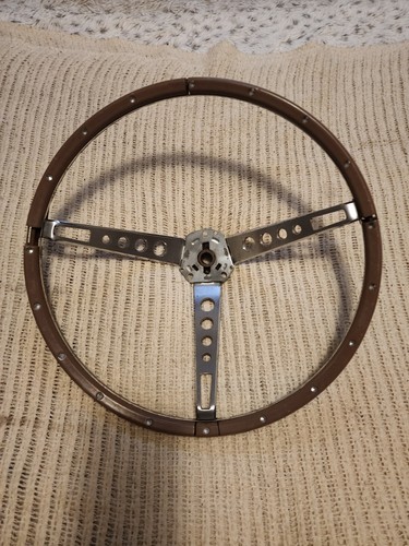 1965 1966 1967 MUSTANG GT FAUX WOOD STEERING WHEEL FASTBACK CONV COUPE ...