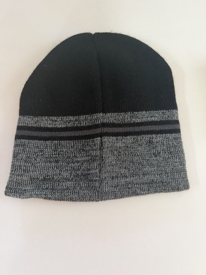 Zero Exposure Beanie Hat Adult Unisex Black Gray 100% Acrylic One Size ...