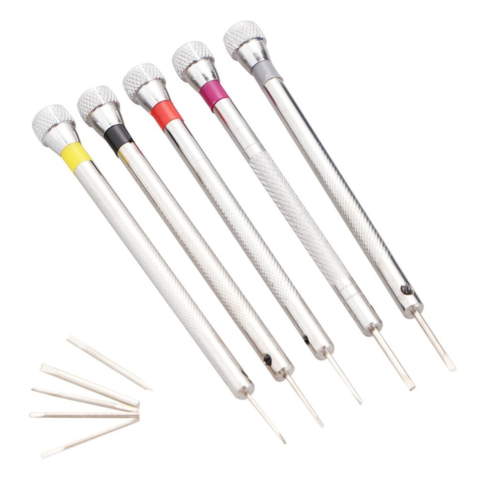 5pcs Small Screwdriver Eyeglasses Sun Glasses Watch Computer Repair Kit ...
