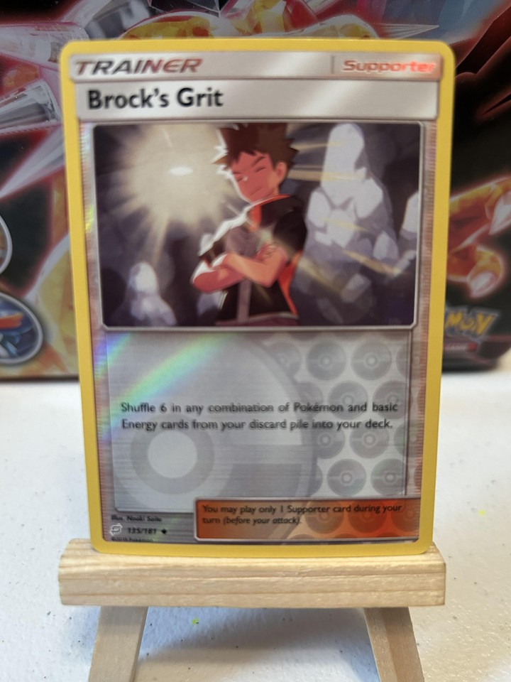 SM - Team Up #135/181 Brock's Grit reverse holo (1083) | eBay