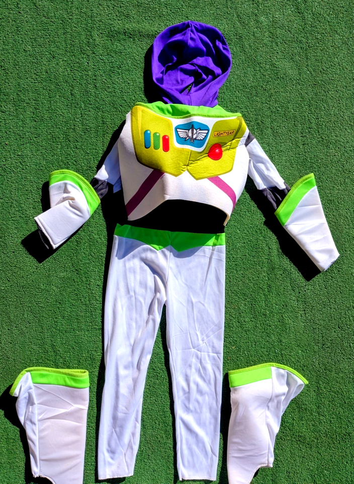 Toy Story Buzz Lightyear Boys Sz4-6 Halloween Costume+Leg Gauntlet ...
