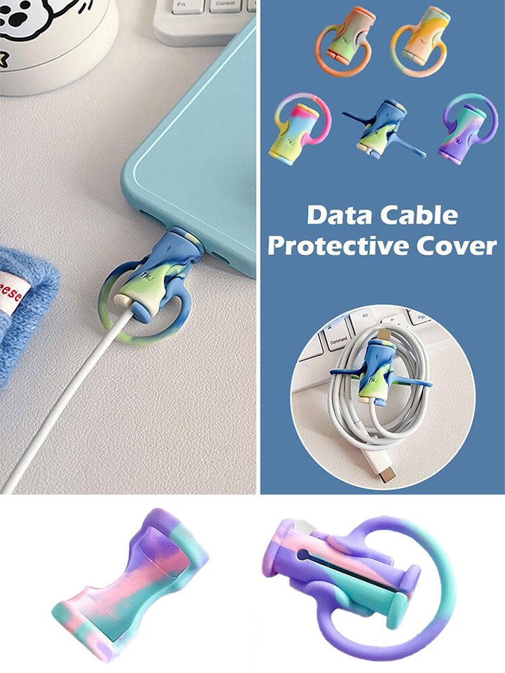 Cover Skin Protection Shell Case Data Cable Cute Cable 2 in 1 Winder ...