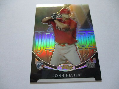 2010 Topps Finest Refractor John Hester Serial # 363/599 Baseball Card ...