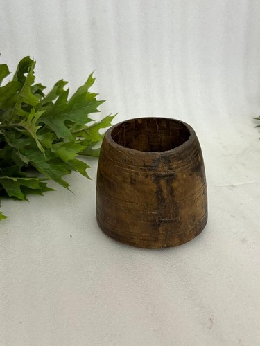 Antique Wooden Grain Measurement Pot Paili Original Old Hand Carved ...