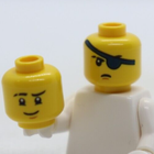 HEAD -DUAL Eye Patch Stern Scar Jay Pirate 70605 Ninjago LEGO ...