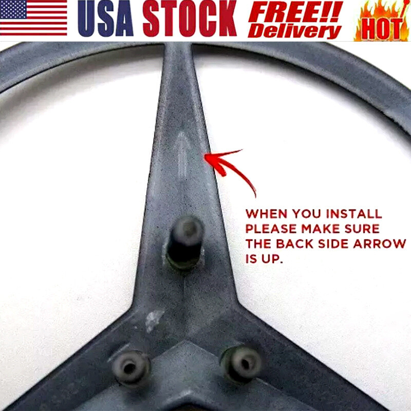 NEW Gloss Black Mercedes Benz A Class W176 Rear Boot Star Badge OEM ...